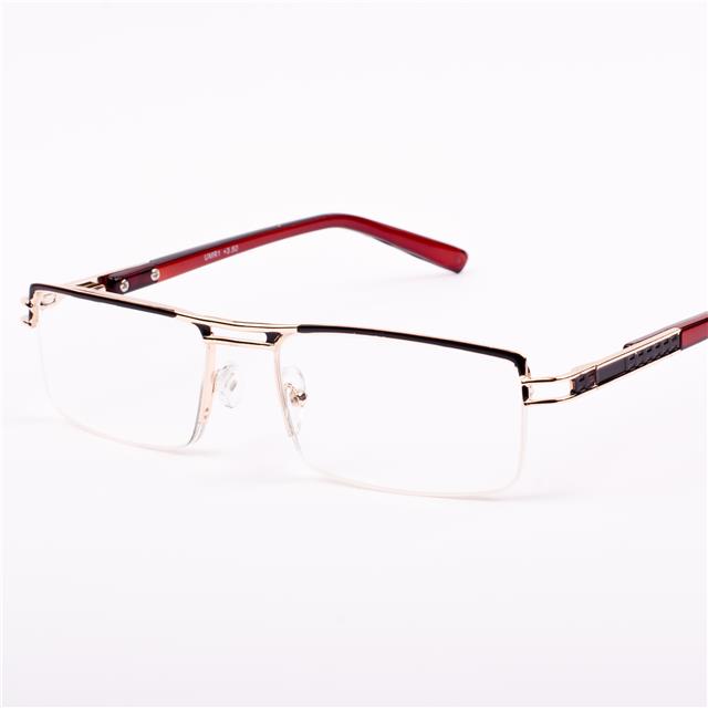 Mens Quality Reading Glasses Semi Rimless Metal 1 0 1 25 1 75 2 0 2
