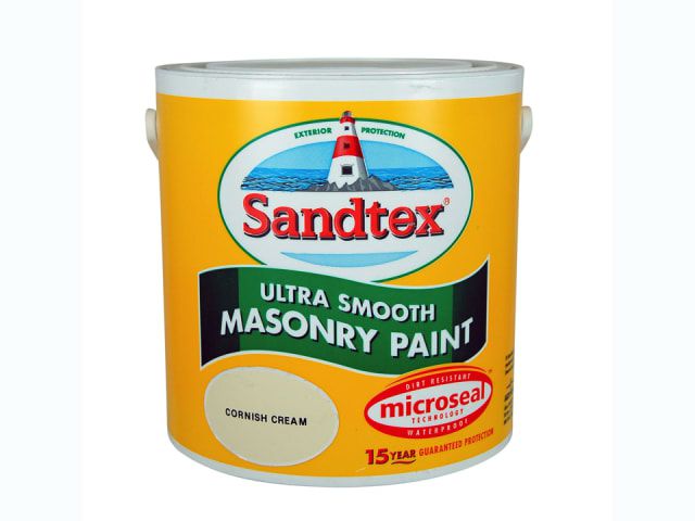 Sandtex Ultra Smooth Masonry Cornish Cream 5L – Dads Shop