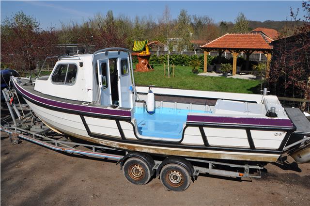Orkney 23 Day Fishing Boat Fast Fisher with 140hp D3 Inboard Diesel ...