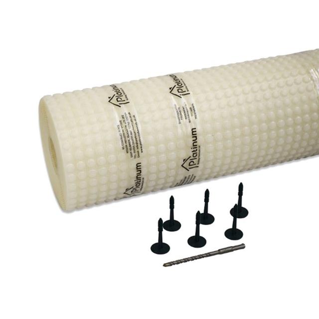 DM3 PRO Damp Proof Membrane Kit - 10M² (With Plugs) Mesh Lath Plaster ...