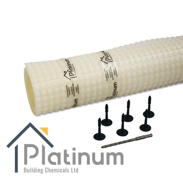 DM3 PRO Damp Proof Membrane Kit - 5M² (With Plugs) Mesh Lath Plaster ...