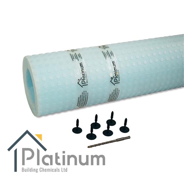 DM2 ECO Damp Proof Membrane Kit - 10M² (With Plugs) Mesh Lath Plaster ...