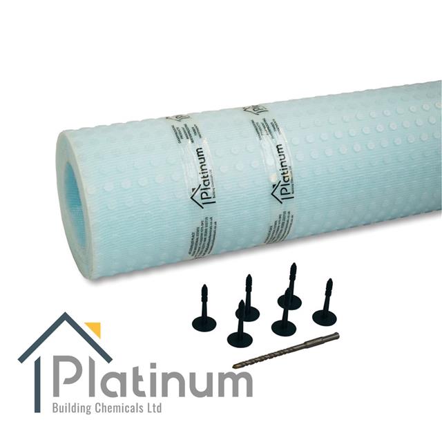 DM2 ECO Damp Proof Membrane Kit - 10M² (With Plugs) Mesh Lath Plaster ...