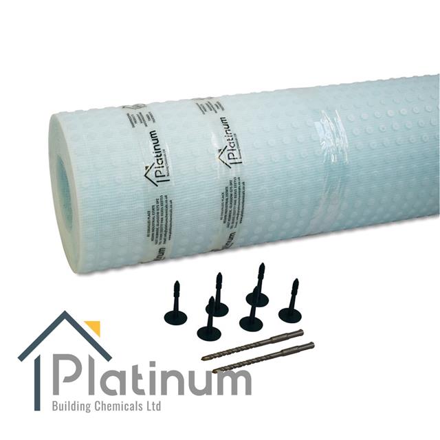 DM2 ECO Damp Proof Membrane Kit - 20M² (With Plugs) Mesh Lath Plaster ...