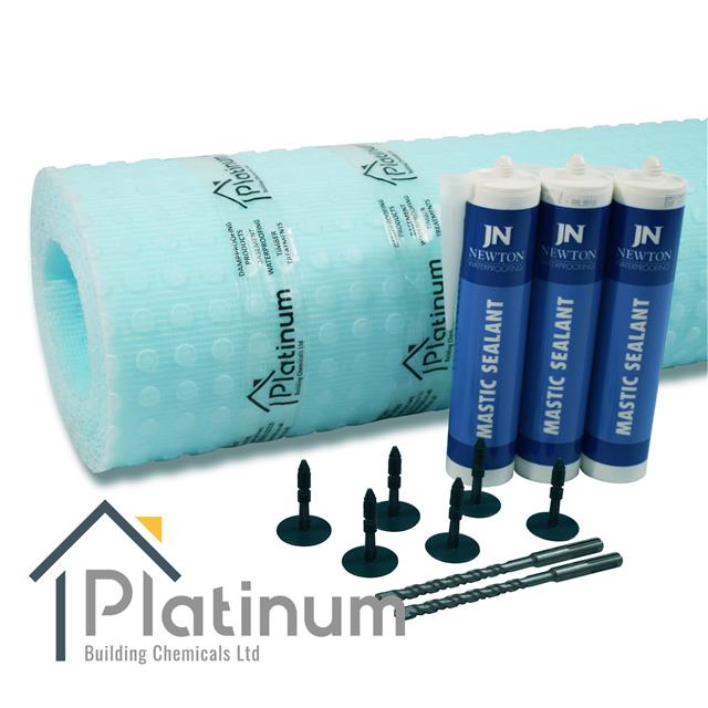 DM2 ECO Damp Proof Membrane Kit - 15M² (Plugs & Mastic) Mesh Lath ...