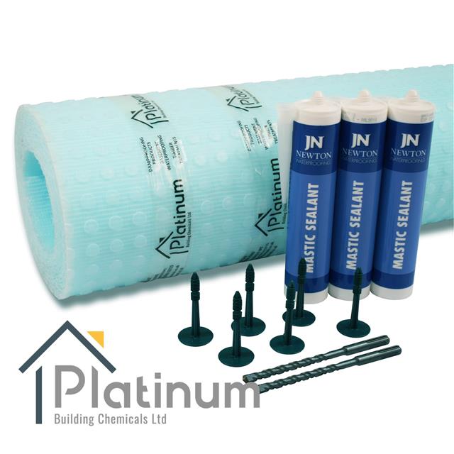 DM2 ECO Damp Proof Membrane Kit - 20M² (Plugs & Mastic) Mesh Lath ...