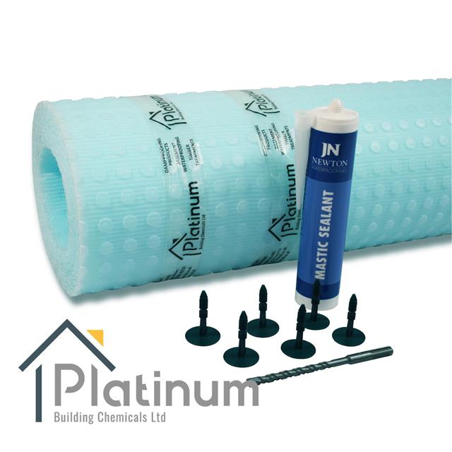 DM2 ECO Damp Proof Membrane Kit - 2.5M² (Plugs & Mastic) Mesh Lath ...