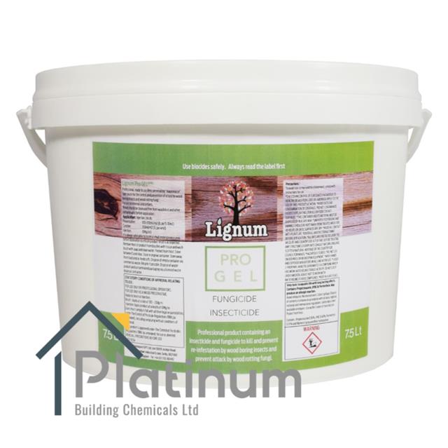 LIGNUM Pro Gel | Woodworm Killer & Dry Rot Wood Treatment Fungicide ...