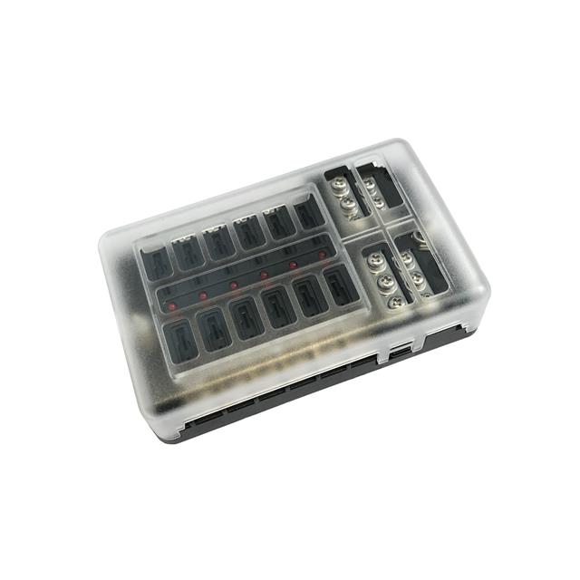 12 Way LED Fuse Box 32V 100A For 4x4 Camper & Marine Auxiliary Wiring ...