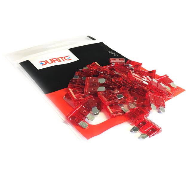 Durite 10 Amp Blade Fuse - Red - Pack of 50 - 0-365-10 | RST Landrovers