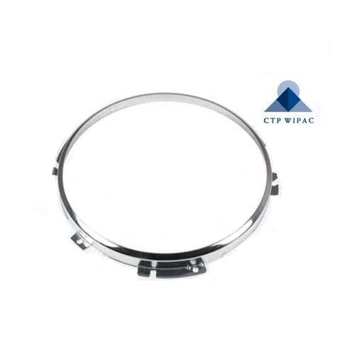 Land Rover Series & Defender Chrome 7" Headlight Retainer Bezel & Clips ...