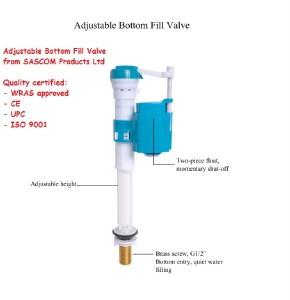 1/2" Toilet Cistern Bottom Entry Inlet Fill Valve BRASS (SAS-FV ...