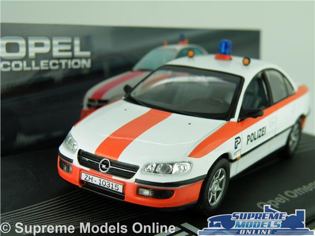 OPEL OMEGA MODEL CAR POLIZEI POLICE 1:43 SCALE IXO COLLECTION VAUXHALL ...