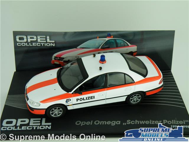 OPEL OMEGA MODEL CAR POLIZEI POLICE 1:43 SCALE IXO COLLECTION VAUXHALL ...