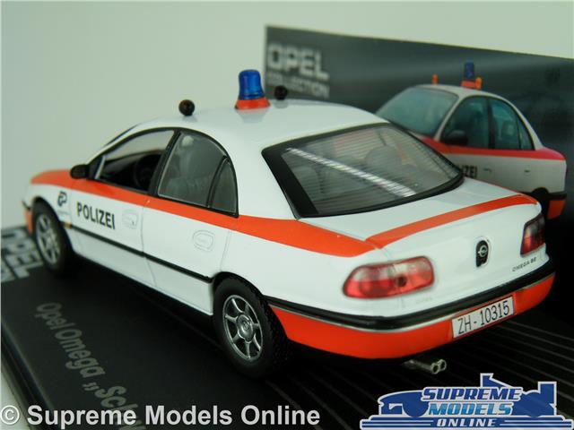 OPEL OMEGA MODEL CAR POLIZEI POLICE 1:43 SCALE IXO COLLECTION VAUXHALL ...