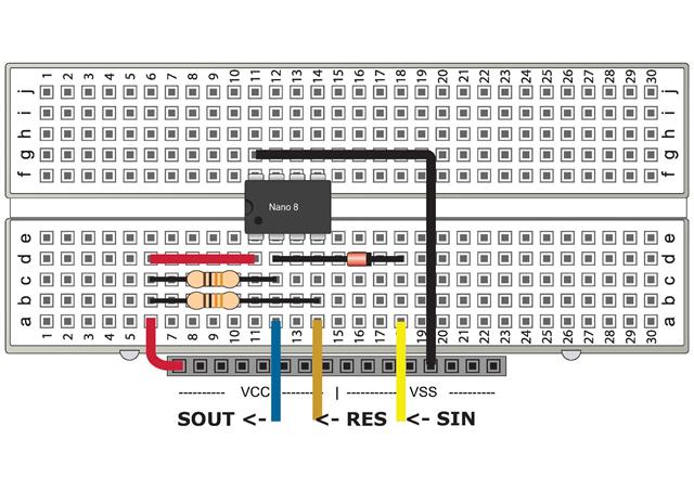 Nano 8 Microcontroller IC, 5 I/O Pins Electronics Project, BASIC STAMP ...