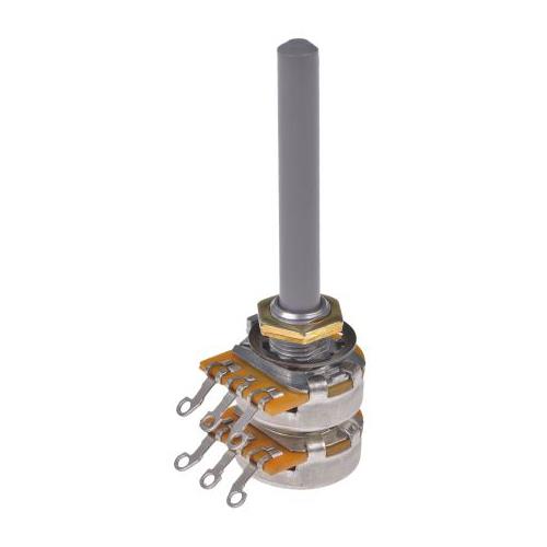 1 x TE Dual Gang Potentiometer 50kΩ LOG 6.35 mm Dia. Shaft, Stereo ...