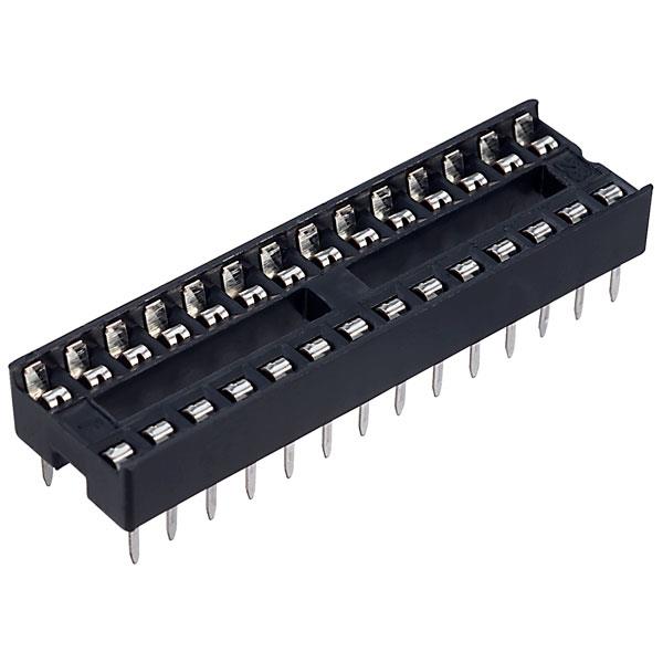 10 x TruConnect 28 Pin DIL Socket 7.62mm PDIP IC Socket Arduino Uno ...