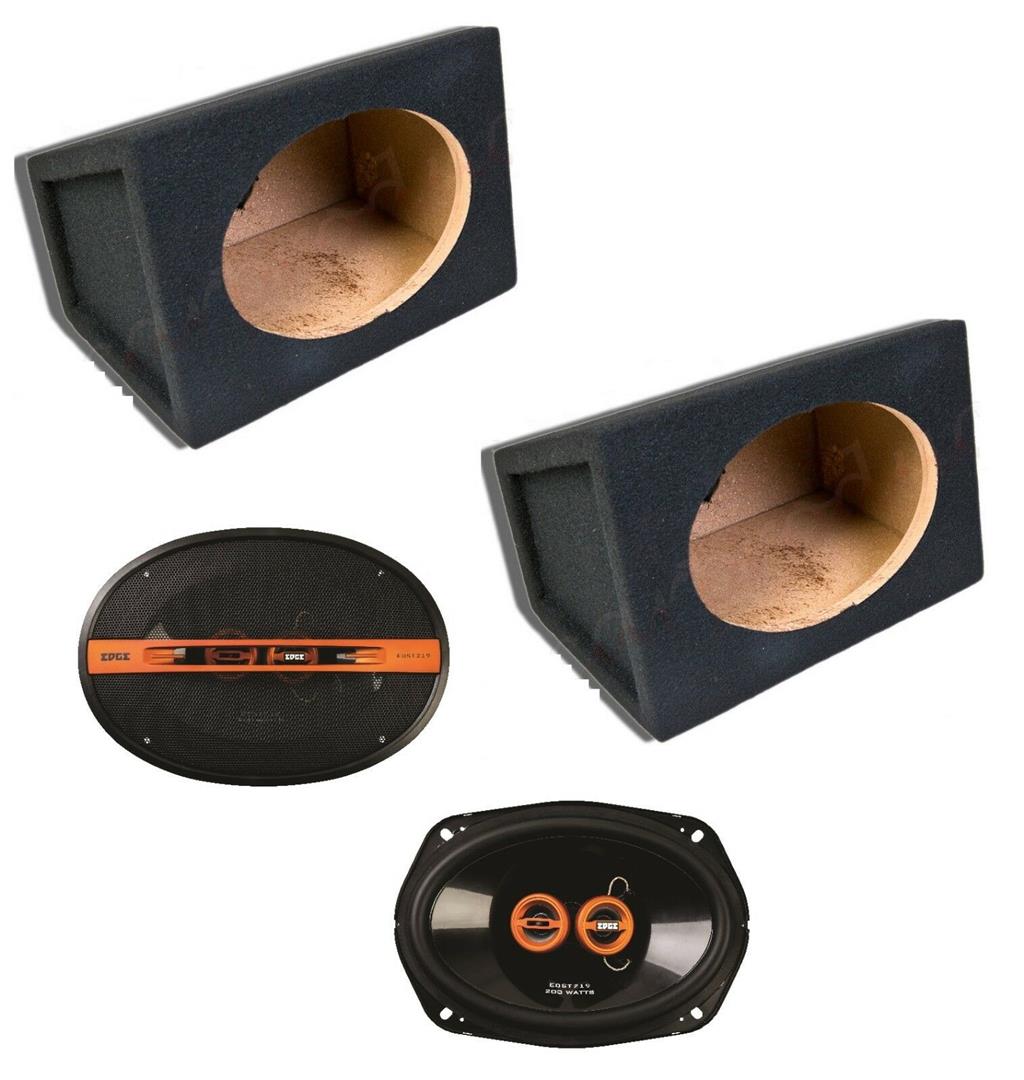 Edge 6x9 3 Way 200w Car Speakers With MDF 6x9 6 X 9 Speaker Box