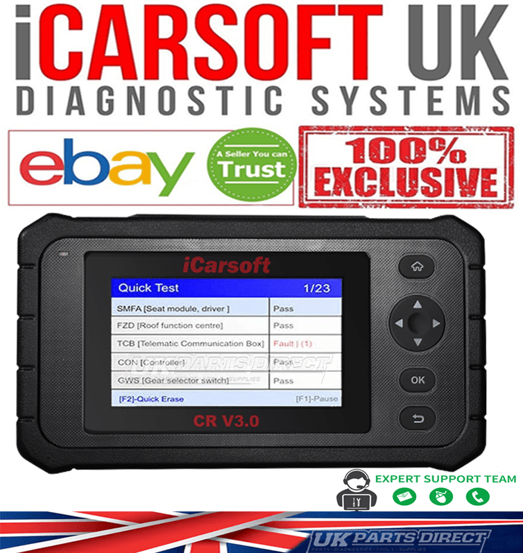 iCarsoft LR V3.0 for LAND ROVER - 2022 FULL System Diagnostic Scan Tool ...