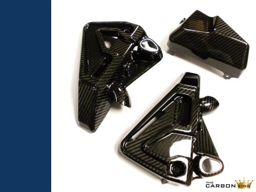 YAMAHA MT10 2016>21 CARBON RADIATOR AND COOLANT TANK COVERS IN TWILL ...