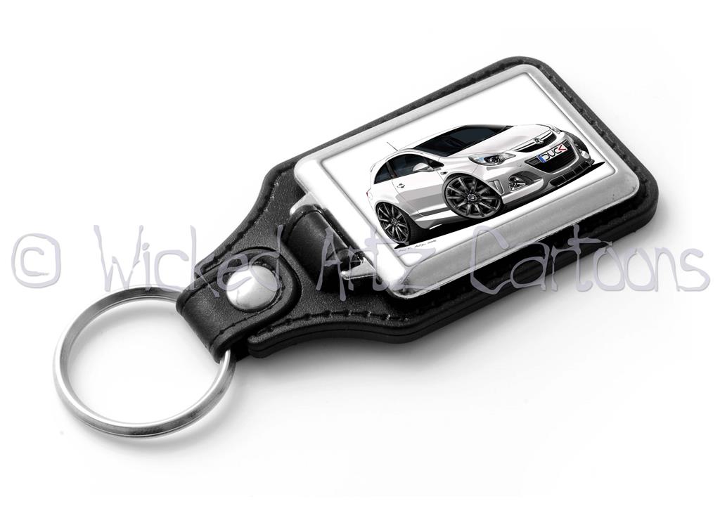 WickedKarz Cartoon Car Art Vauxhall Corsa D VXR Nurburgring Classic Key ...