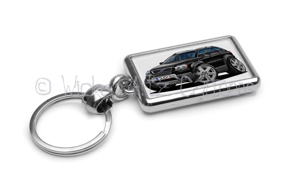 RETROARTZ CARTOON CAR Art Volvo XC90 SUV in 7 Colours Premium Metal Key ...