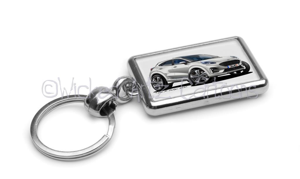 RetroArtz Cartoon Car Art Ford Puma ST-Line SUV 2019+ 6 Colours Metal ...