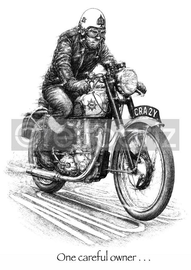RetroArtz BSA 350 Gold Star Cafe Racer Style Classic Nick Ward ...